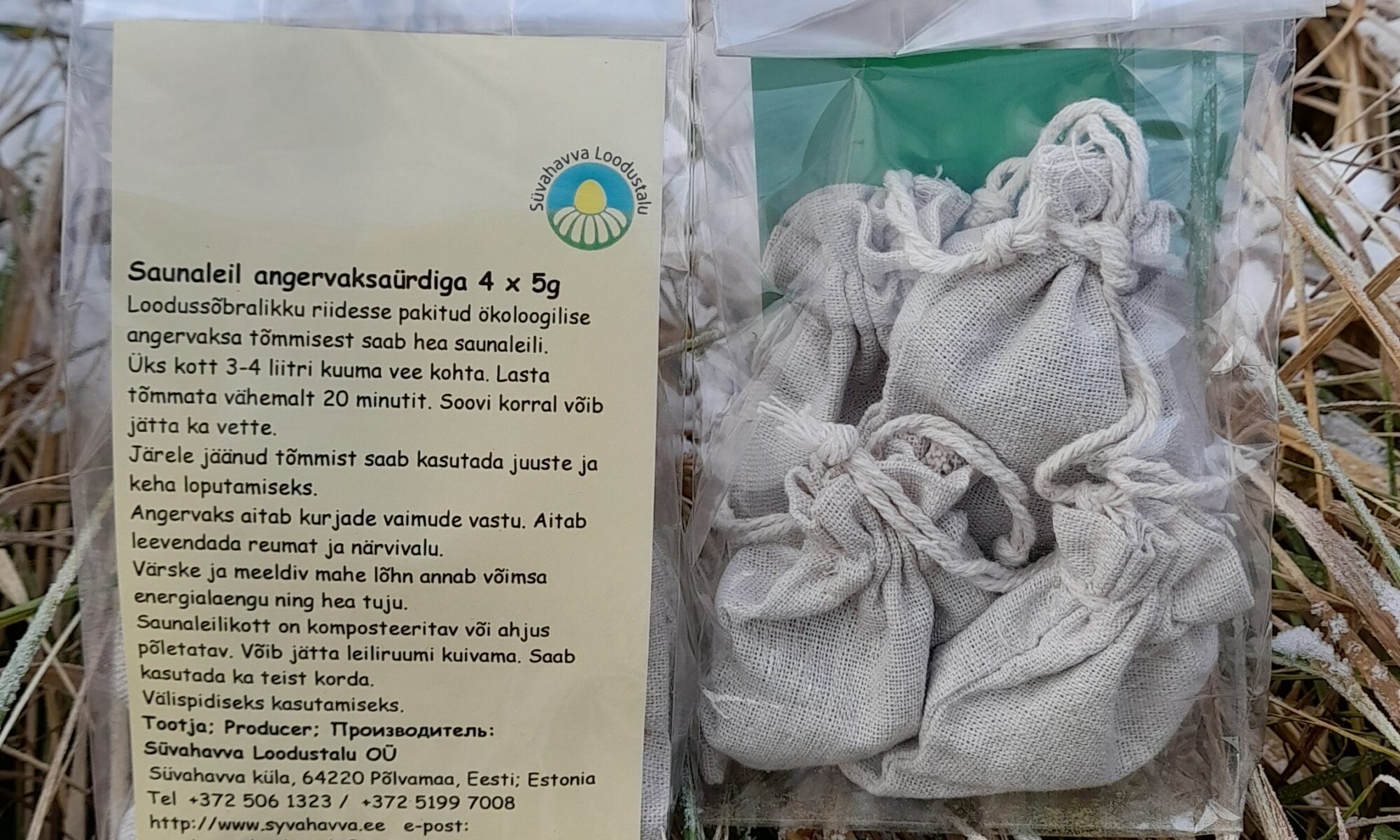 Saunaleil angervaksaürdiga 4x5g - Süvahavva Loodustalu